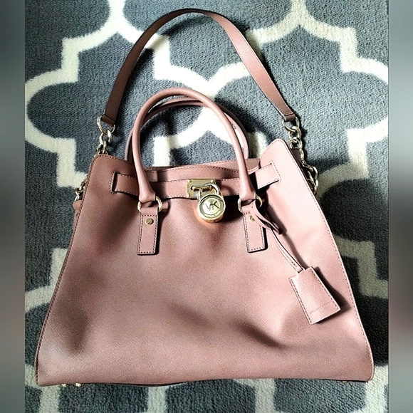 Michael Kors | Bags | Michael Kors Hamilton Bag In Mauve | Poshmark